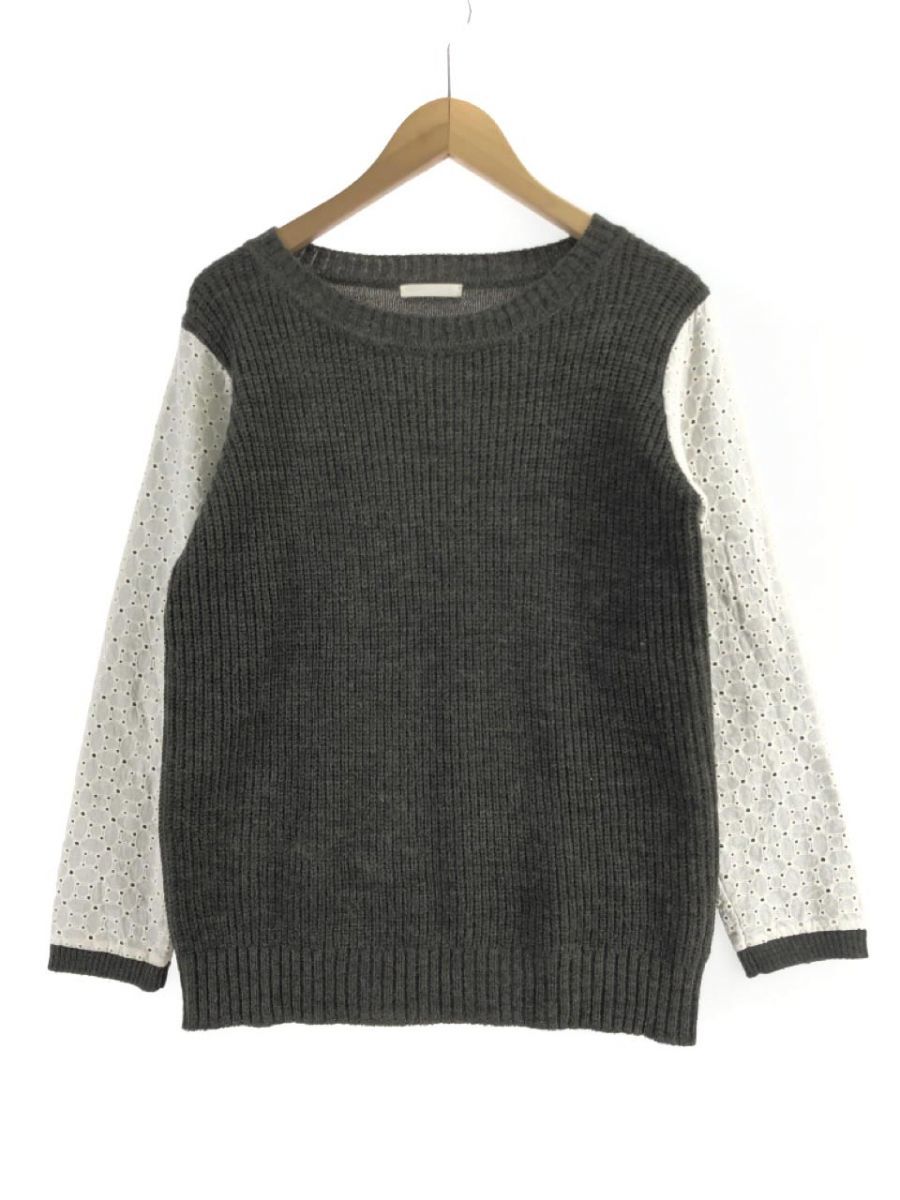 studio CLIP スタジオクリップ ウール混 レース切替 ニット セーター グレー×白 eaa9 レディース eab5 レディース(スタジオクリップ)｜売買されたオークション情報 ...