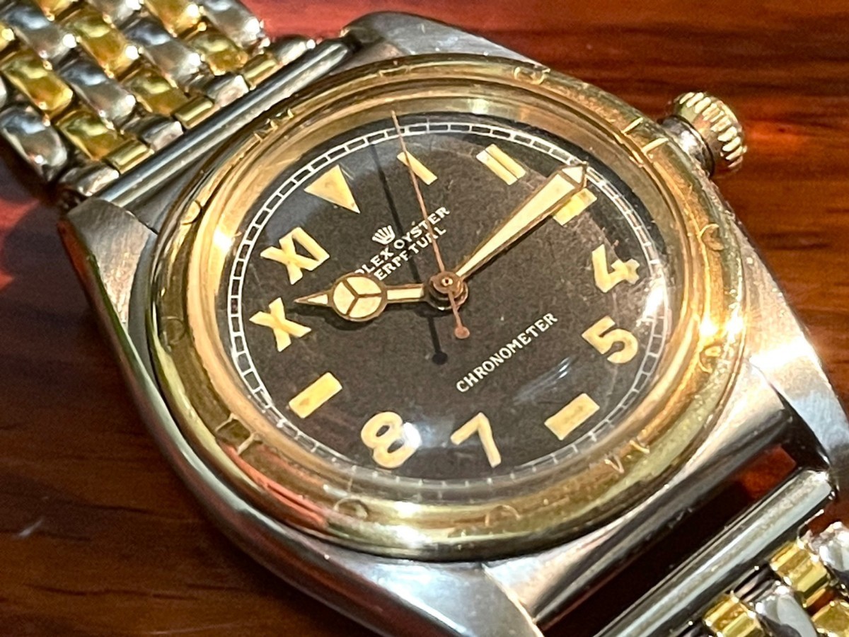 Rolex Bubble Back ユニークダイアル Ref.3372 ロレックス バブルバック(本体)｜売買されたオークション情報、yahooの商品情報をアーカイブ公開 - オークファン ...