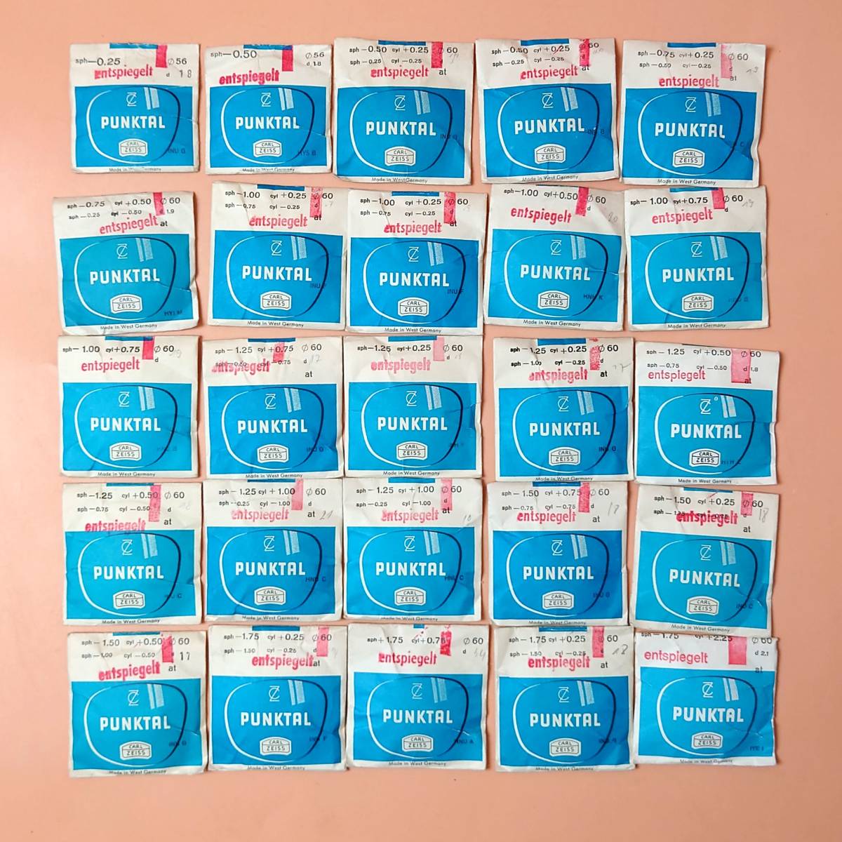 現状品 カールツァイス 眼鏡用レンズ PUNKTAL 96枚 大量 まとめて CARL ZEISS プンクタール(その他)｜売買された ...