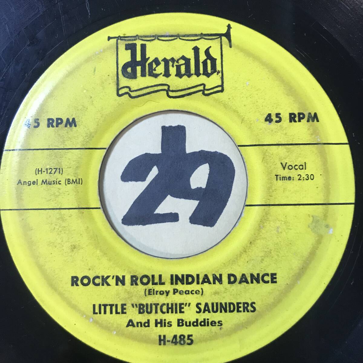 コンピ収録56年DOO-WOP45 LITTLE BUTCHIE SAUNDERS AND HIS BUDDIES ROCK’N ROLL ...
