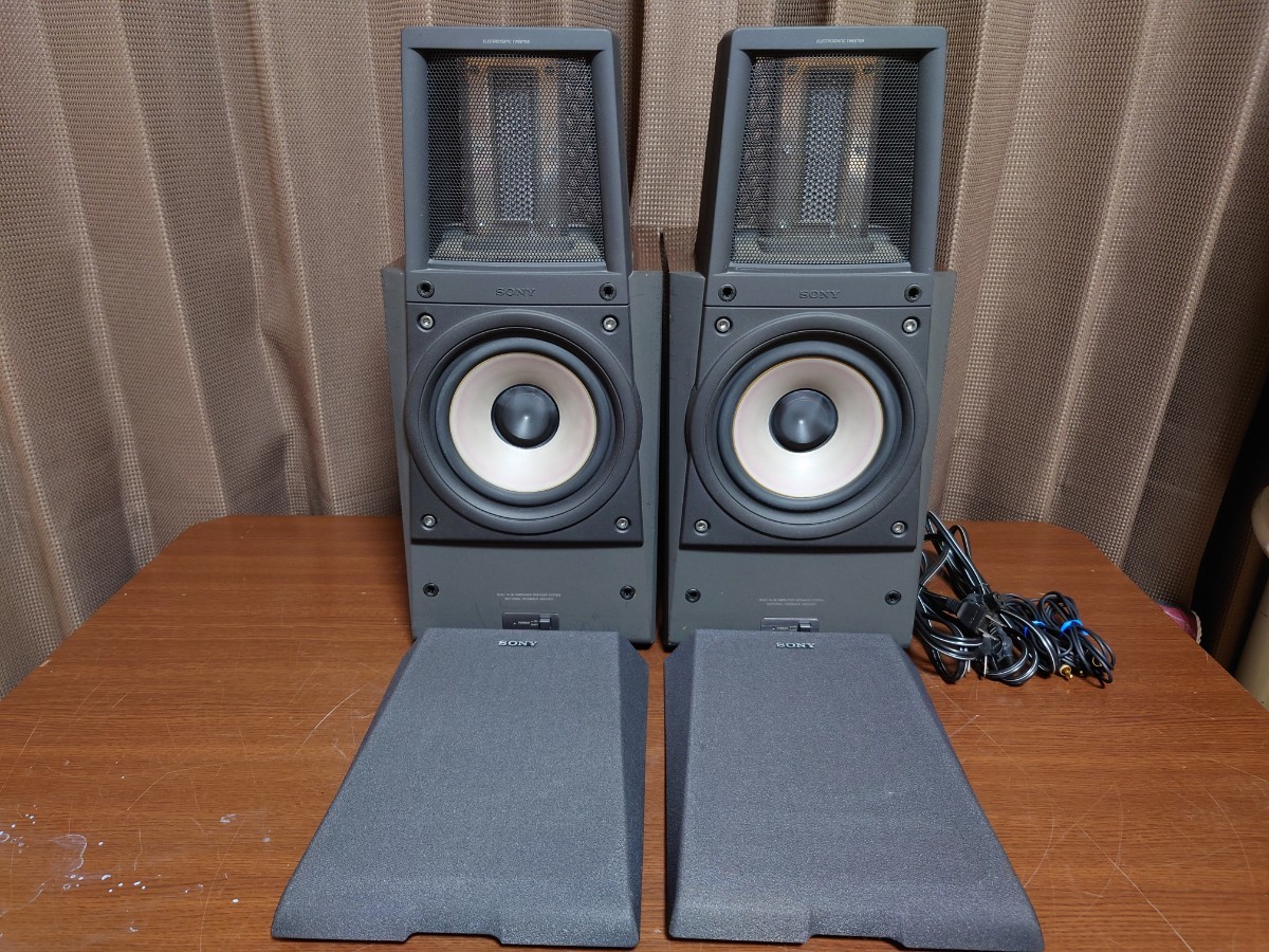 ソニー SONY 静電気型ツィーター搭載アクティブスピーカーシステム SA-S1 ケーブル付き(スピーカー本体)｜売買されたオークション情報 ...