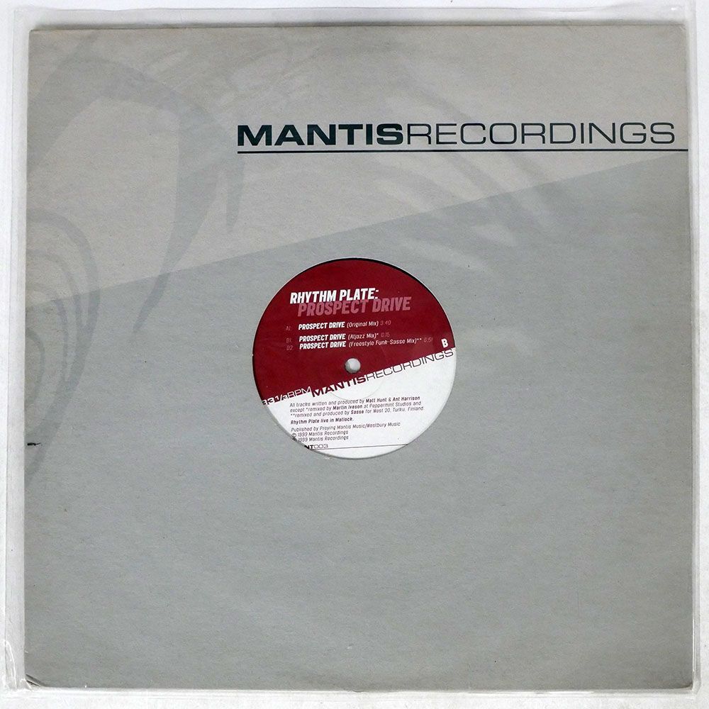 RHYTHM PLATE/PROSPECT DRIVE/MANTIS RECORDINGS MANT003 12(ハウス)｜売買されたオークション情報、yahooの商品情報をアーカイブ公開 ...