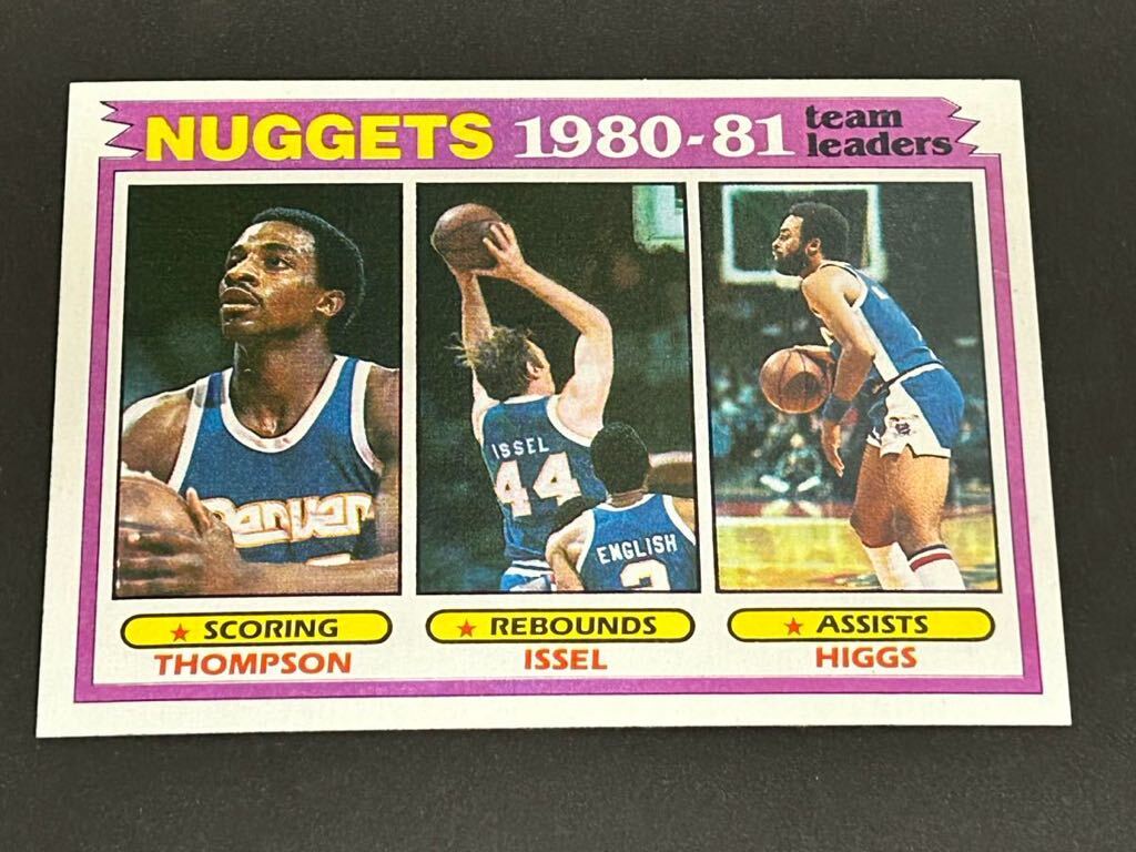 NBA 81-82 TOPPS #49 David Thompson/Dan Issel/Kenny Higgs Denver Nuggets ...