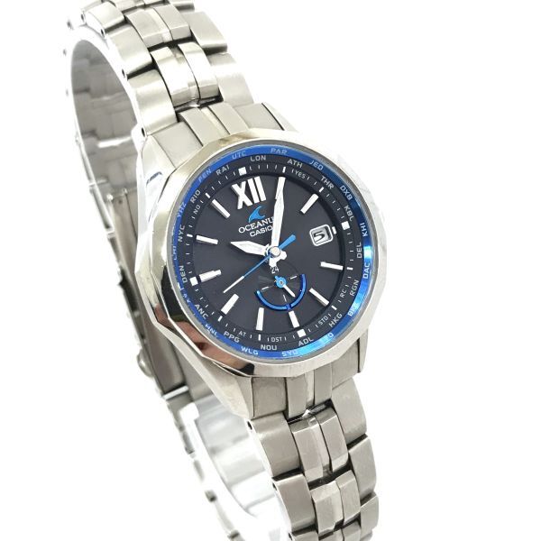 CASIO カシオ OCEANUS オシアナス マンタ WAVE CEPTOR MULTIBAND6 腕時計 OCW-S340-1AJF 電波 ...