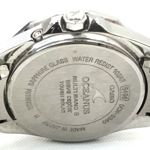 CASIO カシオ OCEANUS オシアナス マンタ WAVE CEPTOR MULTIBAND6 腕時計 OCW-S340-1AJF 電波 ...