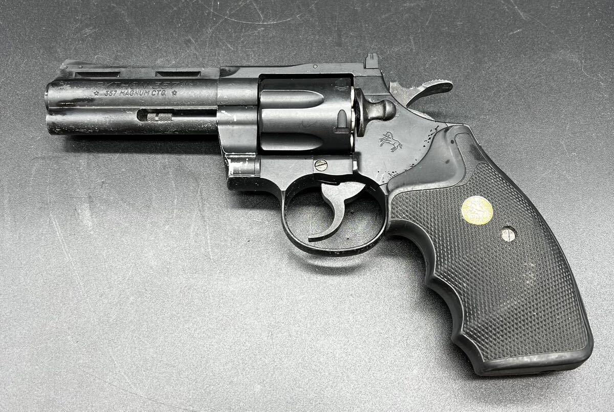 0417 コルトパイソン 357マグナム Colt PYTHON 357 MAGNUM CTG ASGK刻印 ブラック 黒 モデルガン(エアガン)｜売買されたオークション情報、yahooの商品 ...