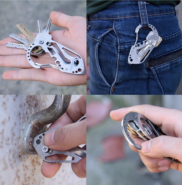 vaps_2 8 in 1 カラビナ型マルチツール 鍵収納 キーホルダー アウトドア 送込(その他)｜売買されたオークション情報、yahooの商品情報をアーカイブ公開 - オークファン ...