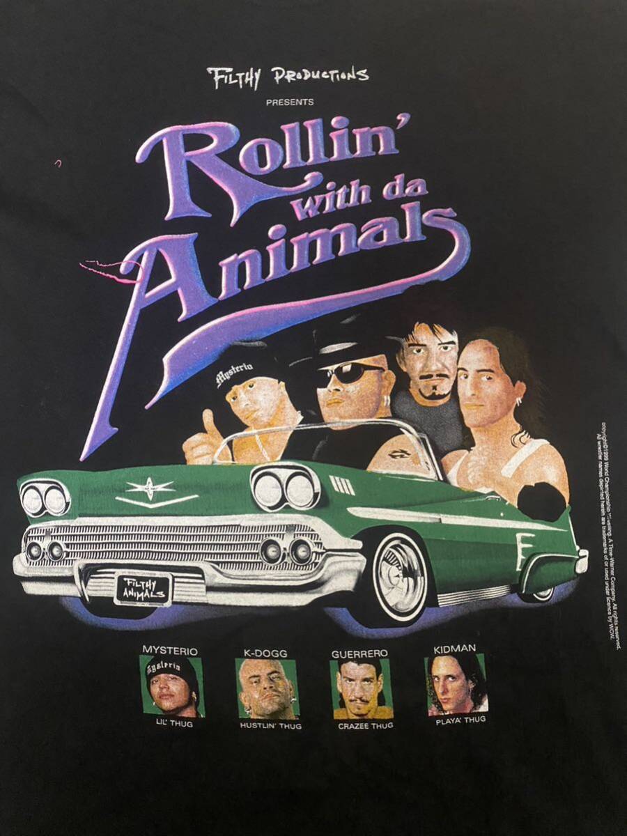 レア 90s WCW Filthy Animals ビンテージ Tシャツ プロレス vintage Eddie Guerrero Billy ...