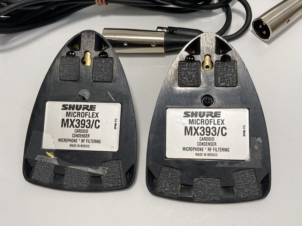 SHURE シュアー MX393/C バウンダリーマイク ペア 2台セット コンデンサーマイク(コンデンサーマイク)｜売買されたオークション ...