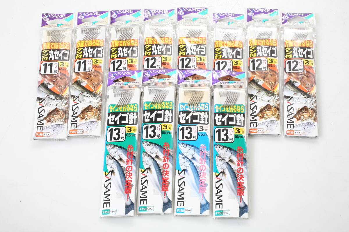 6 SASAME ささめ針 ケン付丸セイゴ 11号 12号 セイゴ針 13号 12個セット(堤防用)｜売買されたオークション情報、yahooの ...