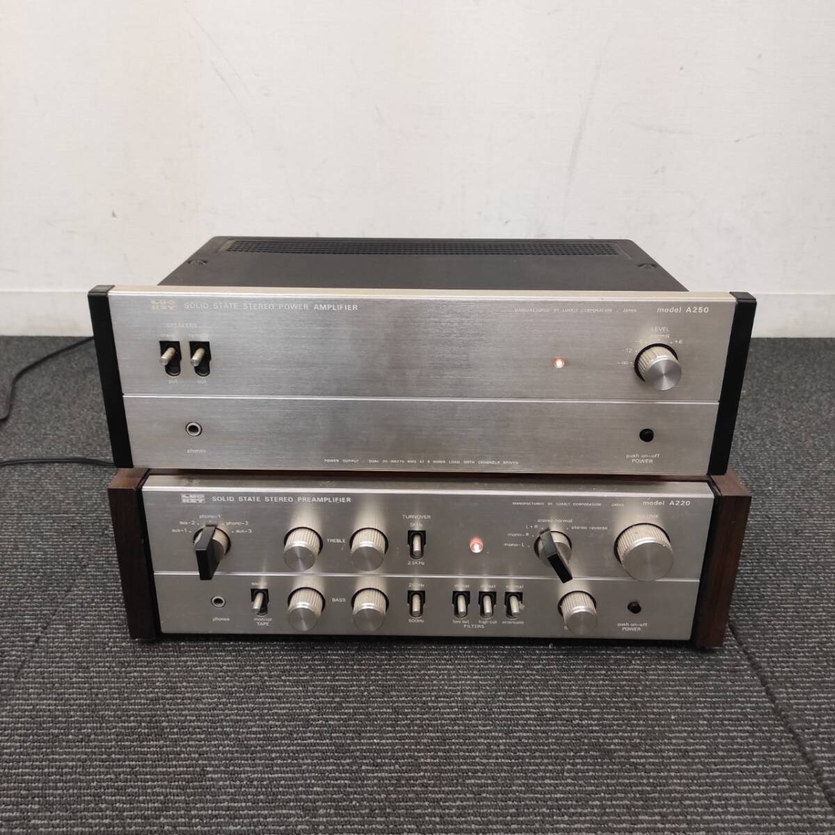 Y616-K41-1258 LUXMAN LUXKIT ラックスマン MODEL A220 A250 ソリッドステート プリアンプ パワー ...