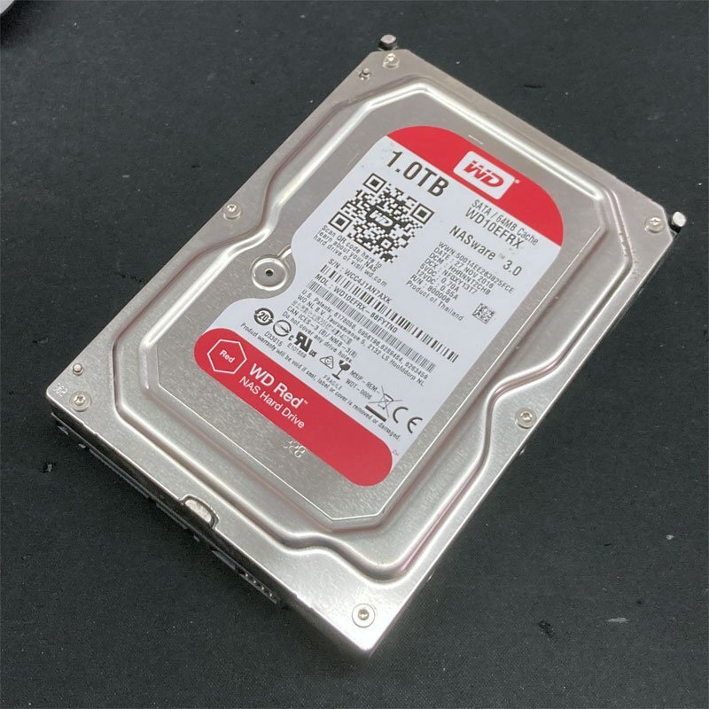 状態正常 3.5インチ 1000GB SATA接続 Western Digital WD Red WD10EFRX NASware 3.0 ...