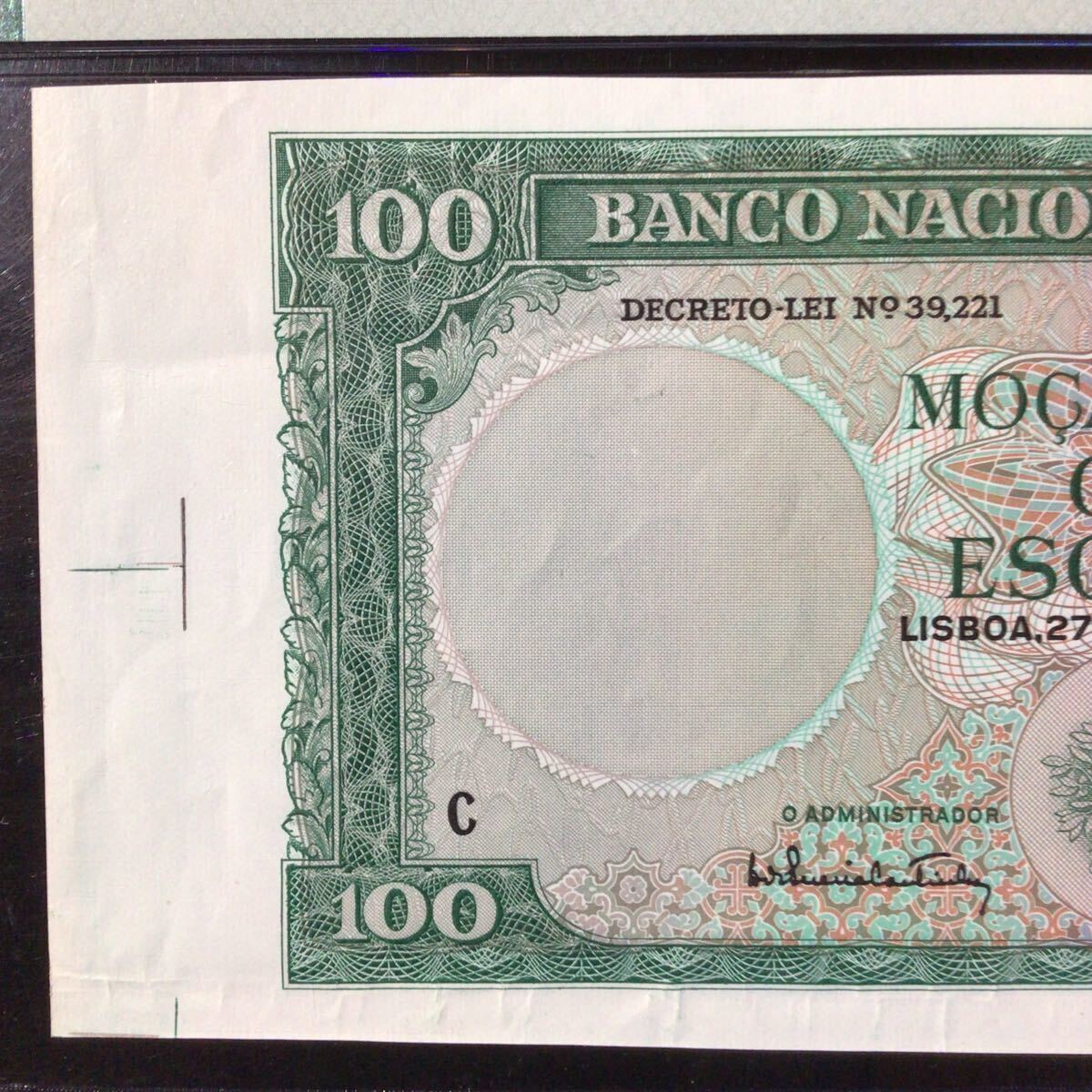 World Banknote Grading MOZAMBIQUE Banco Nacional Ultramarino 100 Escudos 1961 PMG Grading About ...