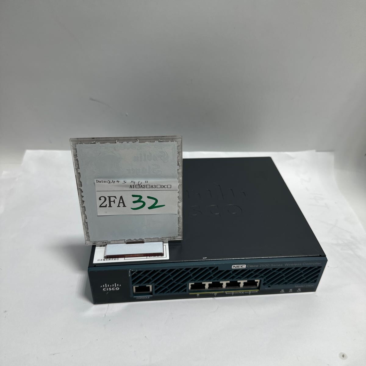 2FA32 アダプタ無し CISCO 2500 Series Wireless Controller AIR-CT2504-K9 V03 現状 ...