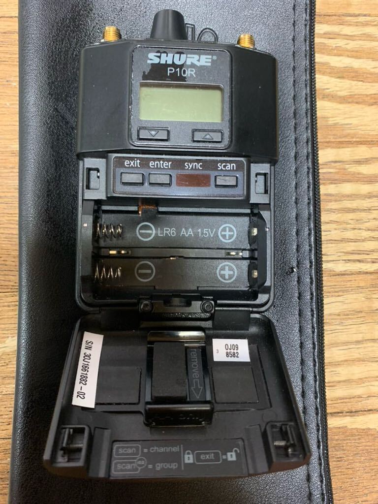 SHURE P10R L8J ワイヤレス イヤー モニター システム ボディーパック型受信機(その他)｜売買されたオークション情報、yahoo ...