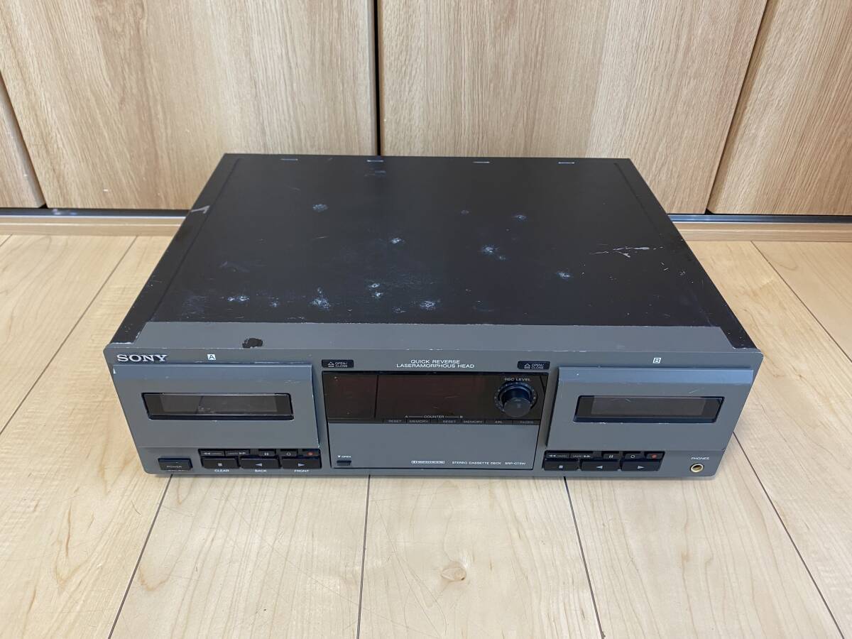 ソニー SONY SRP-CT3W カセットデッキ 通電確認 ジャンク(一般)｜売買されたオークション情報、yahooの商品情報をアーカイブ ...
