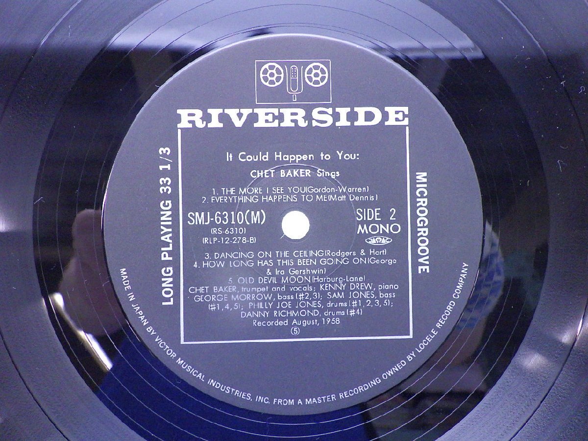 Chet Baker It Could Happen To You - Chet Baker Sings LP 12インチ /Riverside Records SMJ-6310 M /ジャズ ...