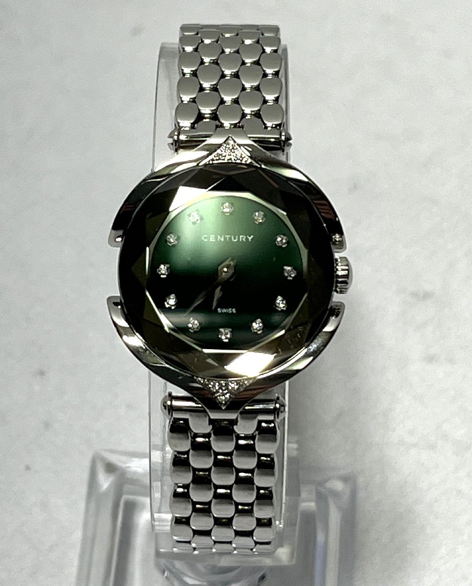 CENTURY SWISS AFFINITY センチュリー アフィニティー クォーツ 文字盤：グリーン系 2024/06/27現在動作中 011678(センチュリー)｜売買されたオークション ...