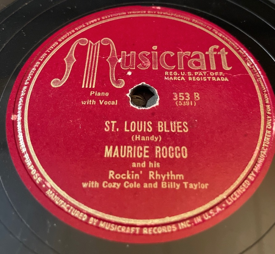 Musicraft Records. MAURICE ROCCO ST. LOUIS BLUES / BEGIN THE BEGUINE ...