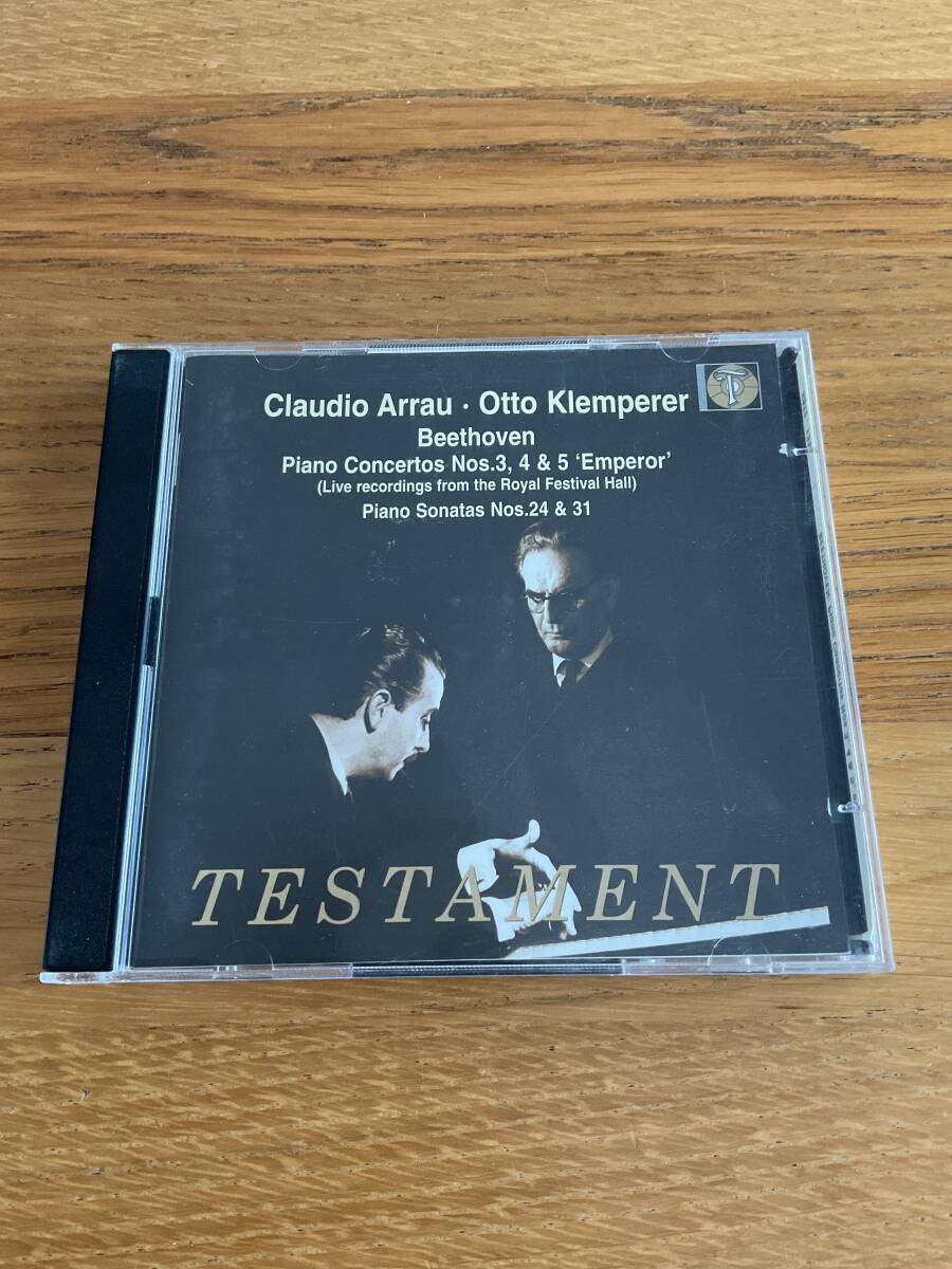 2 CD TESTAMENT - CLAUDIO ARRAU OTTO KLEMPERER - BEETHOVEN - PIANO ...