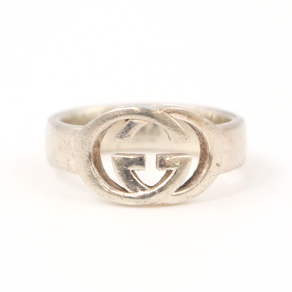 グッチ GUCCI インターロッキング リング 指輪 925 刻印 15 実寸サイズ #14 14号 GG アクセサリー xx 4000060800200359(シルバー)｜売買された ...