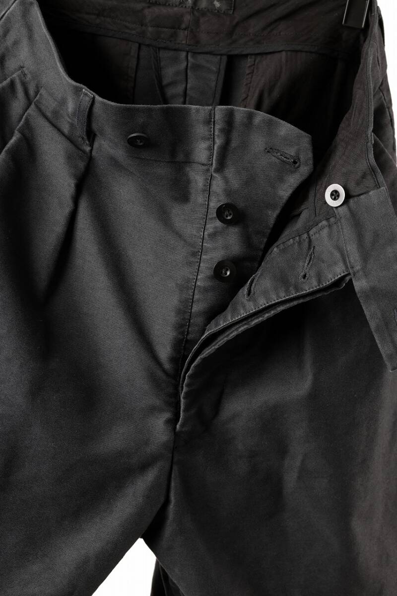 KLASICA GOSSE TWO TUCKED TROUSERS / SURPHER DYED MOLE SKIN 定価49500円 ...