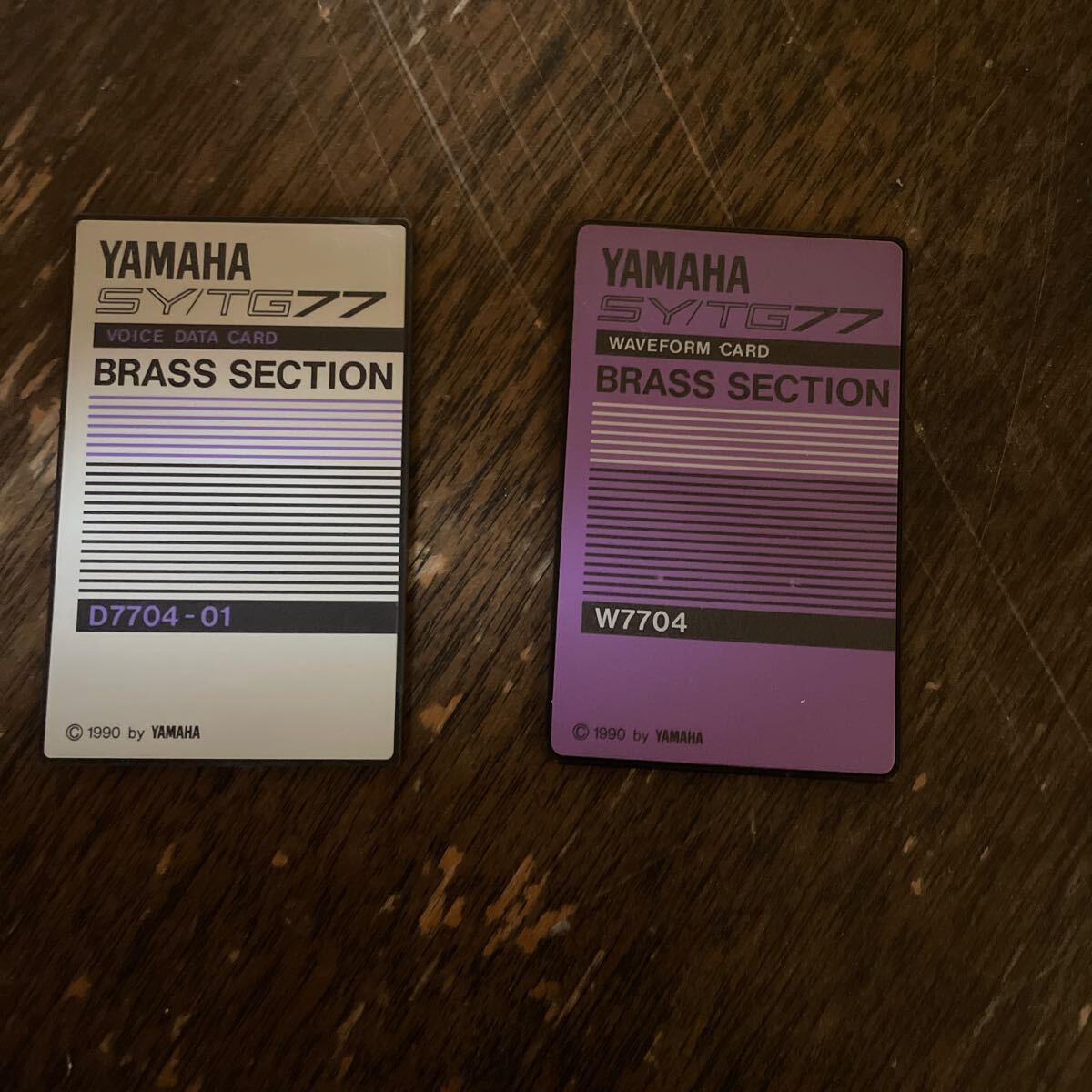 1円スタート YAMAHA Y/TG77 VOICE DATA CARD SY/TG77 WAVEFORM CARD BRASS ...