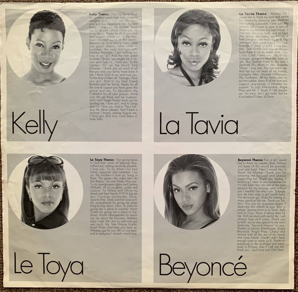 1998年 US盤デビューLP Destiny's Child / S.T. BEYONCE LETOYA KELLY ROWLAND ...