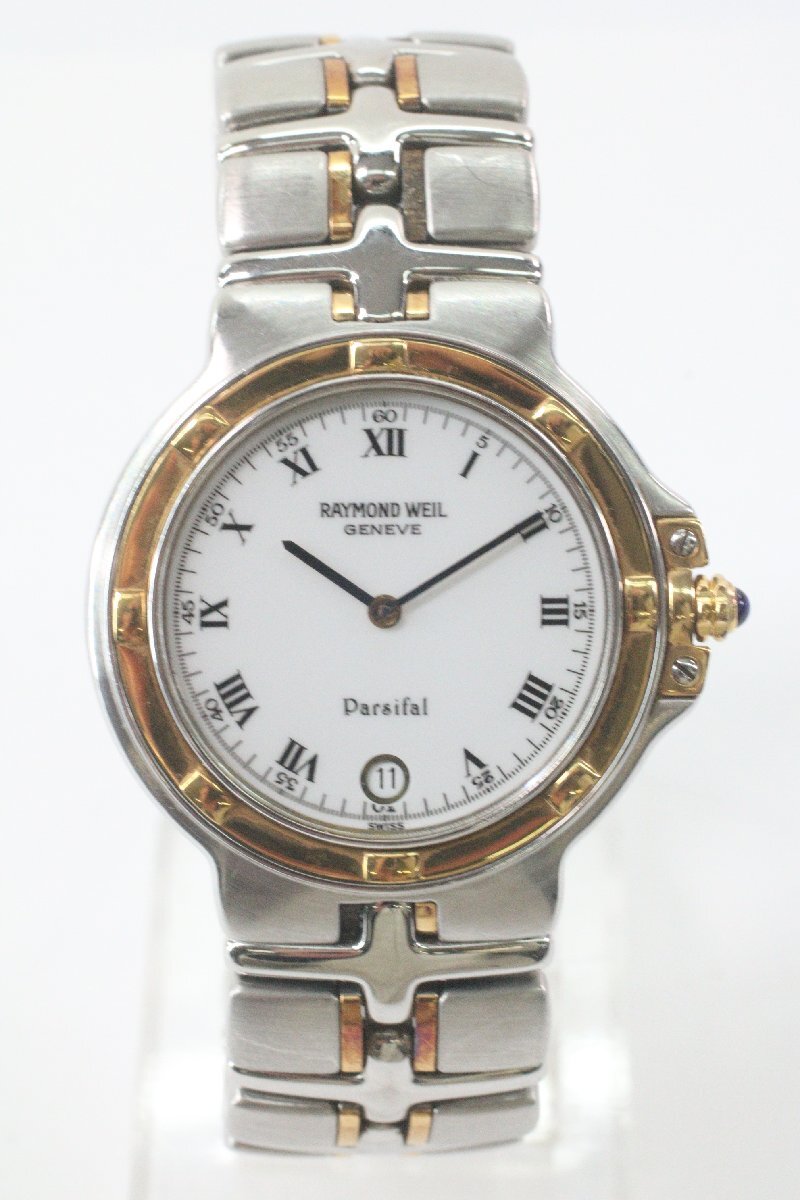RAYMOND WEIL レイモンドウェイル Parsifal パルジファル 9190 クォーツ デイト メンズ 腕時計 2182-HA(その ...