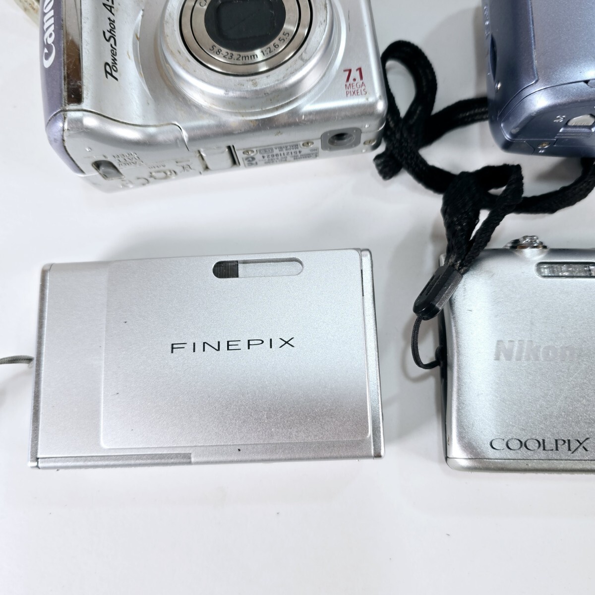 1円スタート コンデジ デジタルカメラ SONY NIKON FINEPIX CYVER SHOT CANON等 すべて未確認(オリンパス ...