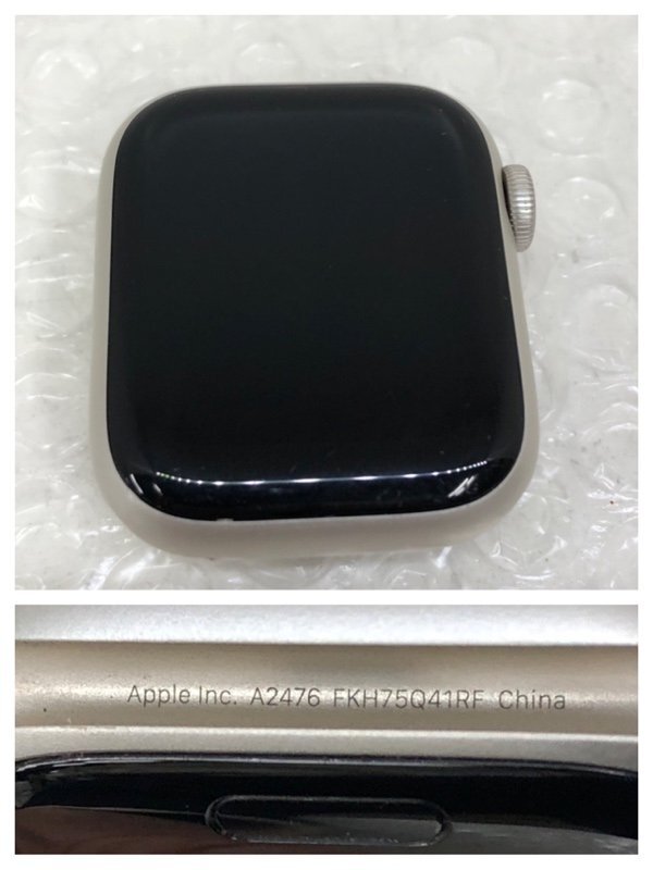 Apple Watch アップルウォッチ MKHR3J/A A2476 32GB Series7 41mm アルミニウム＆セラミック 最大容量 ...