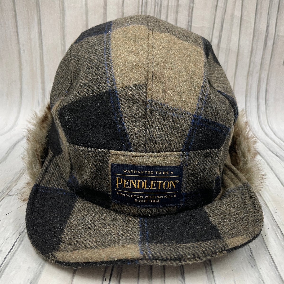 m002 D1 60 PENDLETON ペンドルトン チェック フライトキャップ パイロットキャップ 帽子 ユニセックス(男性用)｜売買されたオークション情報、yahooの商品情報を ...