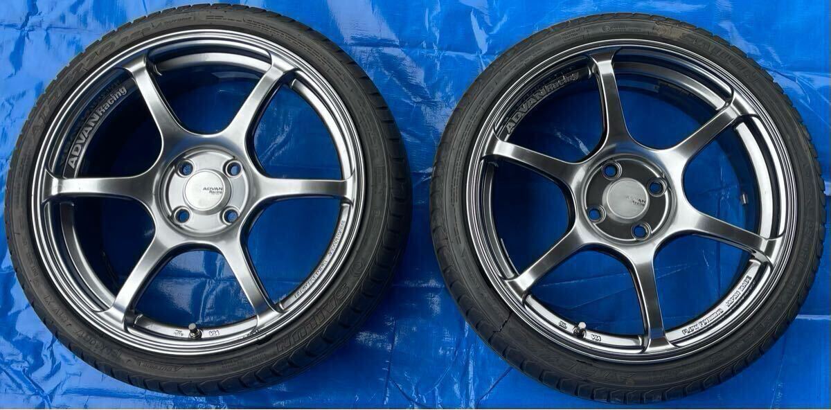 ADVAN Racing アドバン 17インチアルミホイールタイヤ付き PCD 100. 177. J42 /5x114.3 540KG ...
