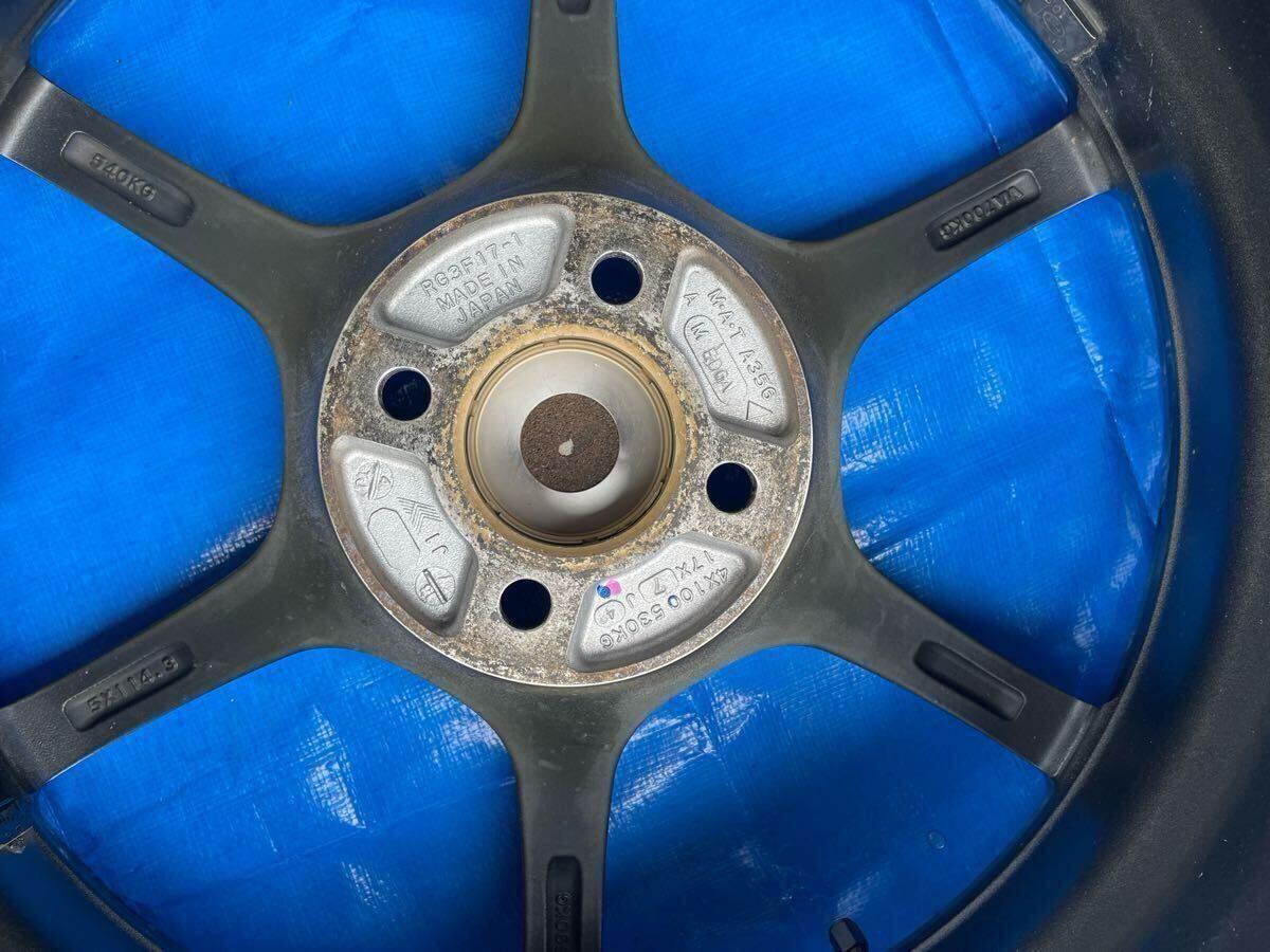 ADVAN Racing アドバン 17インチアルミホイールタイヤ付き PCD 100. 177. J42 /5x114.3 540KG ...