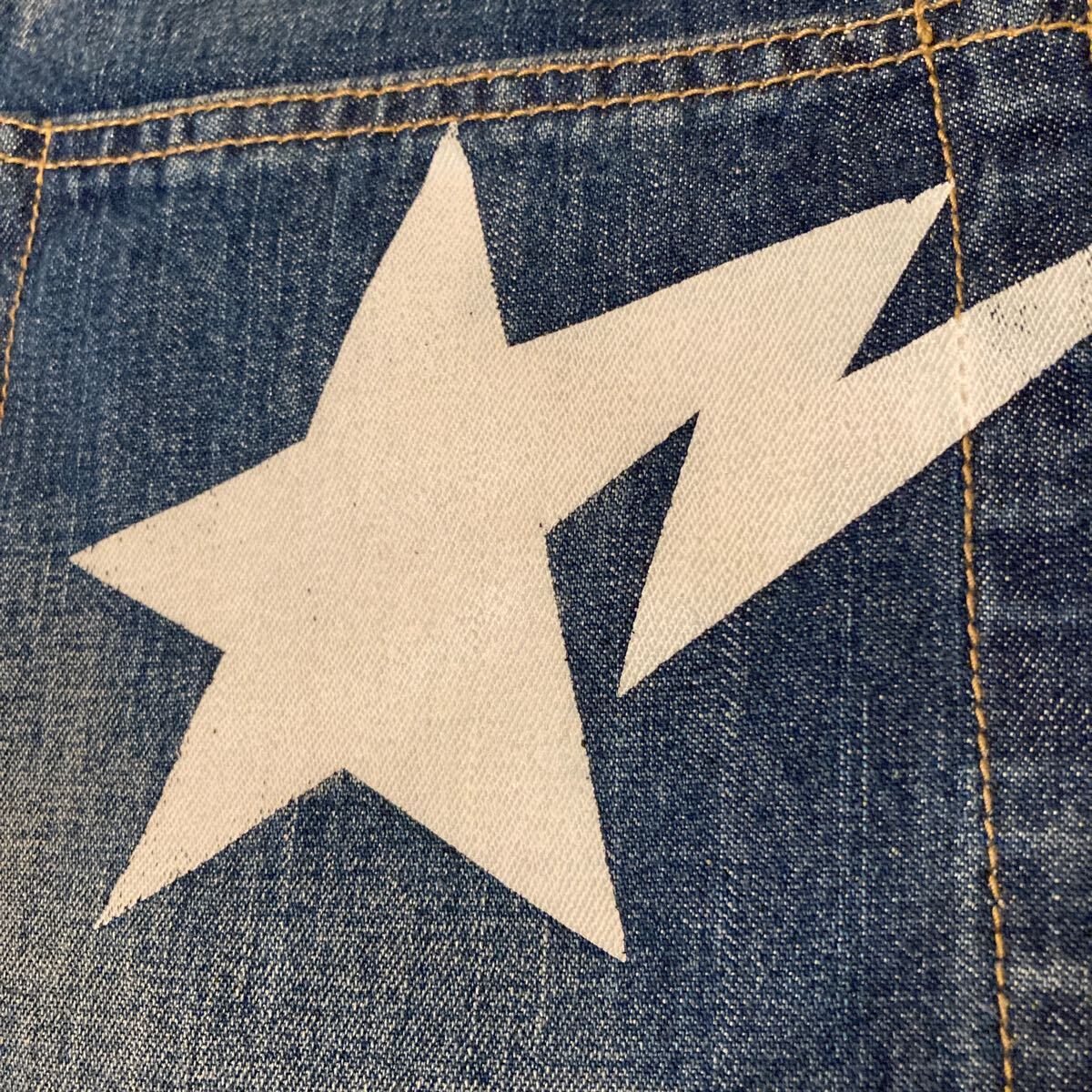 キレイ BAPE STA Denim Pants Mサイズ a bathing ape STAR BAPESTA スター デニム パンツ ...