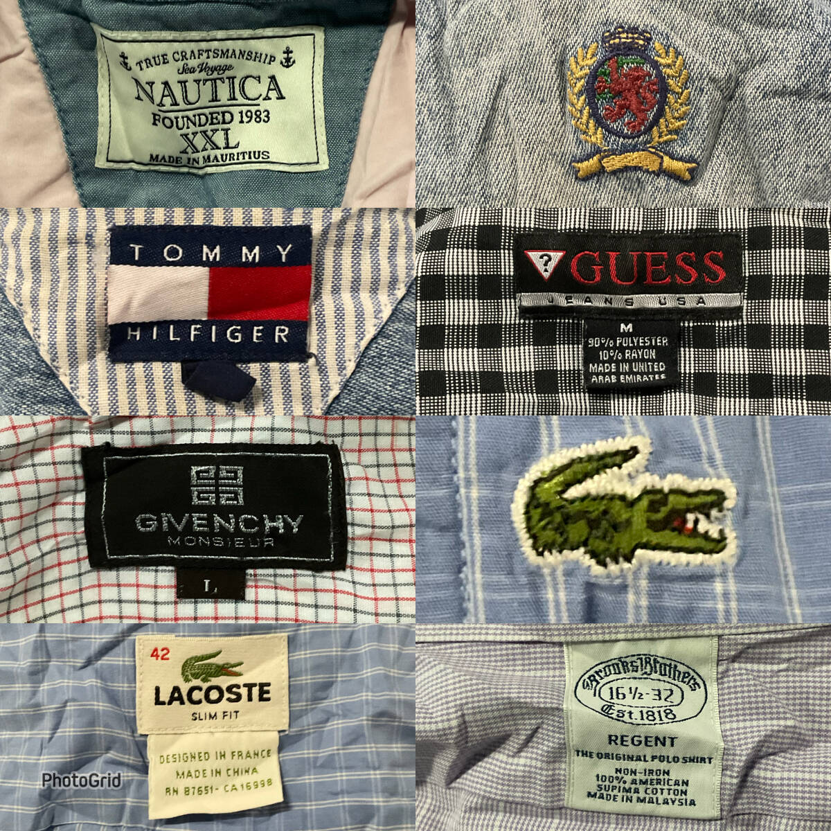 T237 超目玉 アメリカ古着卸オススメALL BRAND SHIRT 大量40kgベール TOMMY L.L.Bean Columbia ...