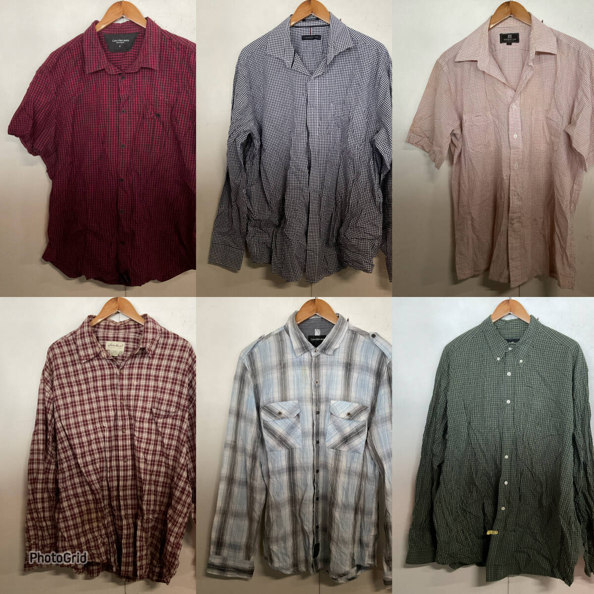 T237 超目玉 アメリカ古着卸オススメALL BRAND SHIRT 大量40kgベール TOMMY L.L.Bean Columbia ...