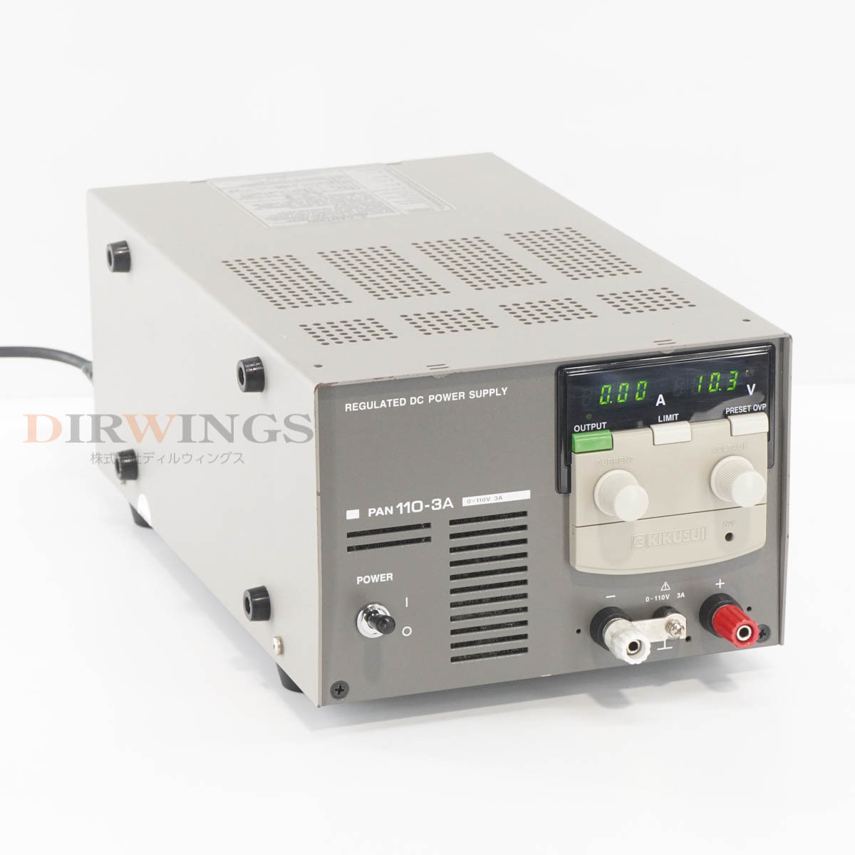 DW 8日保証 PAN110-3A PAN-A KIKUSUI 0-110V 3A 菊水 REGULATED DC POWER SUPPLY 直流安定化電源 DC電源 直流電源 06798 ...