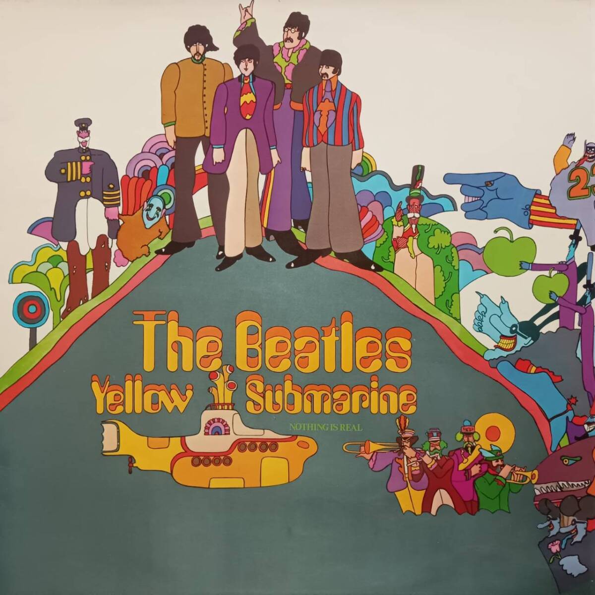 英APPLEオリジLP マト枝-1 Beatles / Yellow Submarine 1969年 PCS 7070 ジャケ裏 TPS Garrod & Lofthouse Ltd 表記 ...