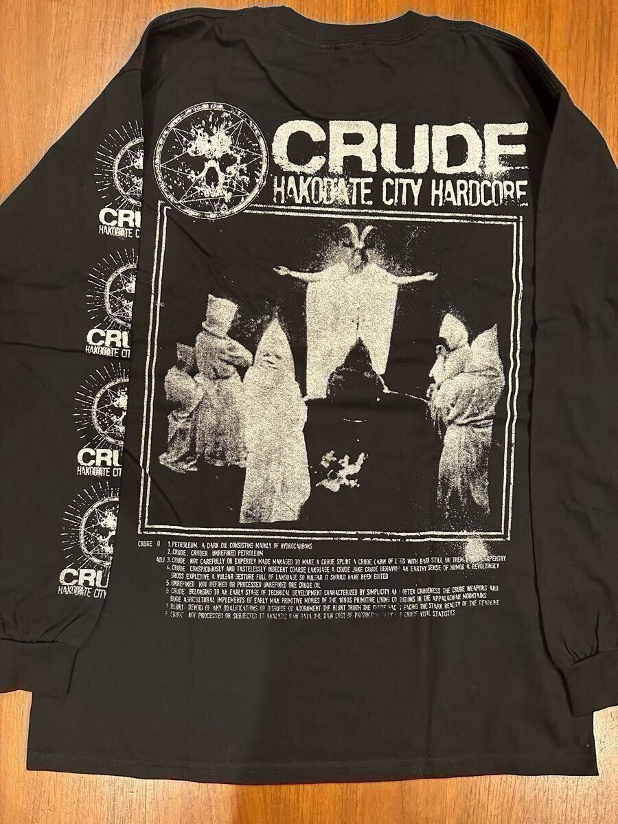 黒XL CRUDE ロンT 入手困難 FUUDOBRAIN GISM GAUZE LIPCREAM S.O.B OUTO DEATHSIDE DISCHARGE BRAHMAN 666(T ...