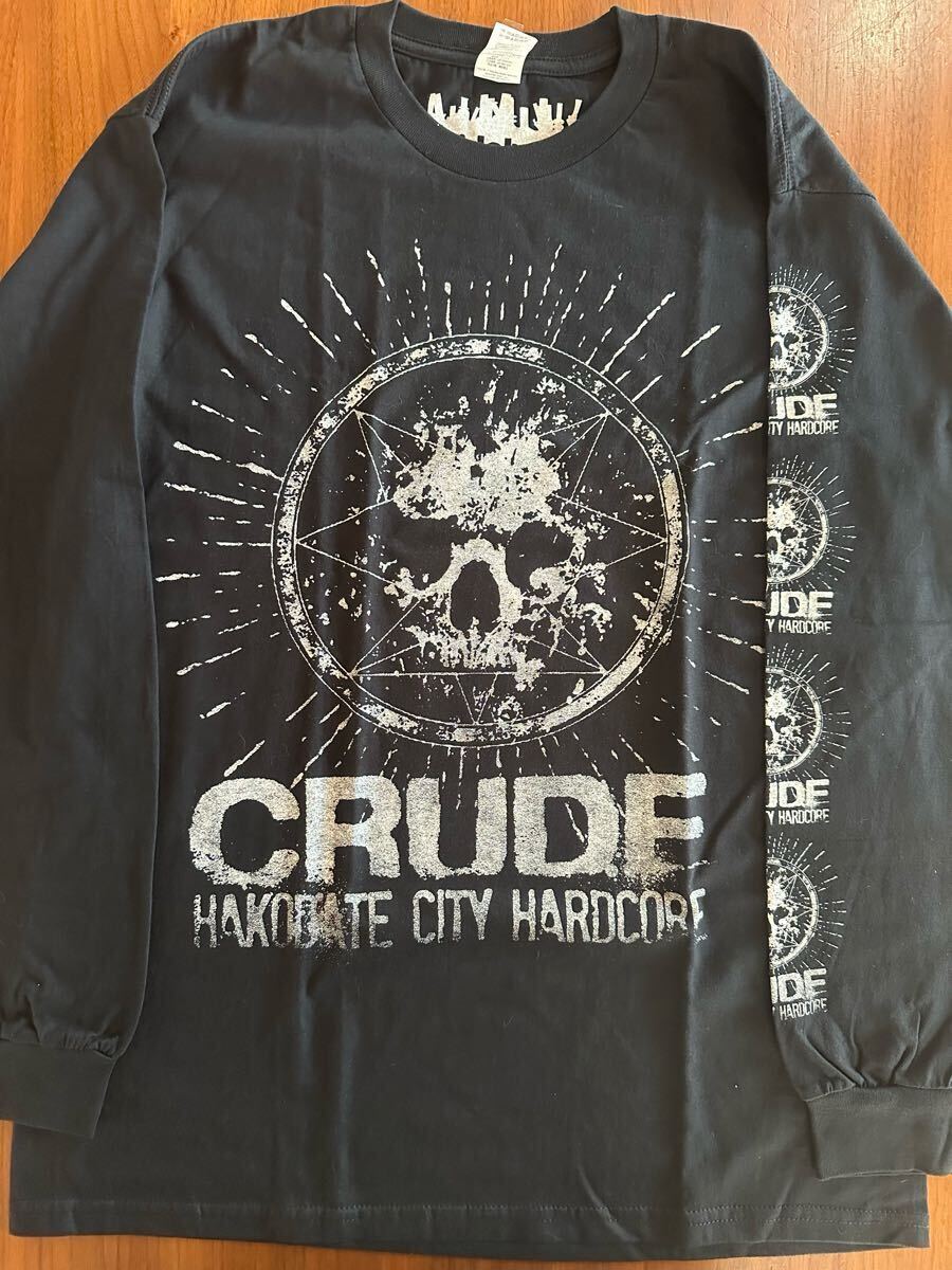 黒XL CRUDE ロンT 入手困難 FUUDOBRAIN GISM GAUZE LIPCREAM S.O.B OUTO DEATHSIDE DISCHARGE BRAHMAN 666(T ...