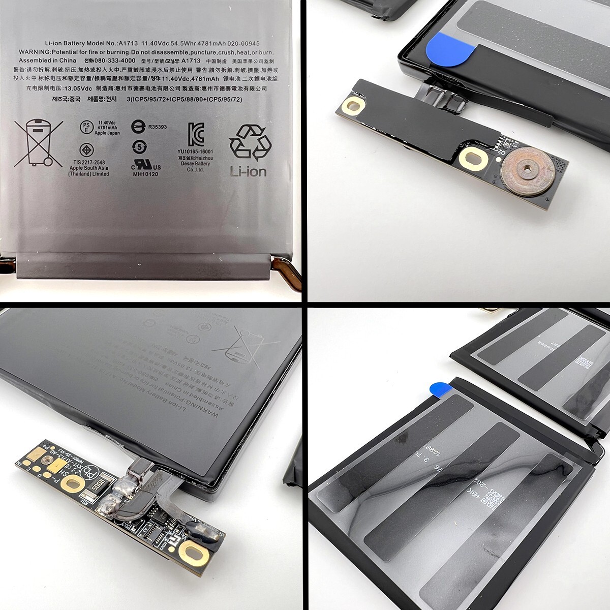 MacBook Pro 13inch A1708 A2159 A2289 A2338 バッテリー A1713 2016 2017 2019 ...