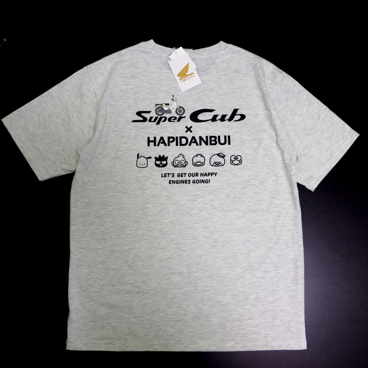 ホンダ HONDA スーパーカブ はぴだんぶい サンリオ コラボ 半袖 Tシャツ Mサイズ 52772464-90-M VCXZ(イラスト ...