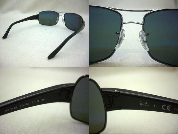レイバン Ray-Ban RB3426 004/9A 61 16 3P U.S.A.(金属フレーム)｜売買されたオークション情報、yahooの ...