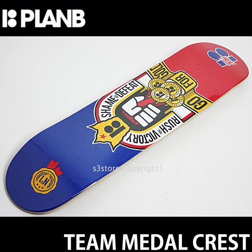 1円 PLAN B TEAM MEDAL CREST 7.5x31.75 プランビー デッキ(デッキ)｜売買されたオークション情報、yahoo ...