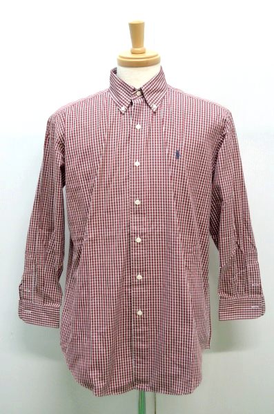 E188 RALPH LAUREN ラルフ BDシャツ 超 チェック ポロ長袖(Lサイズ)｜売買されたオークション情報、yahooの商品情報をアーカイブ公開 - オークファン（aucfan.com）