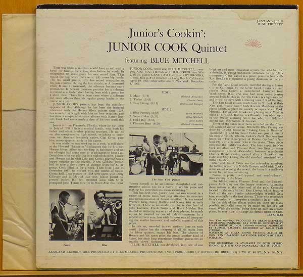 名盤 MONO G Junior Cook Junior's Cookin' USオリジLP(ジャズ一般)｜売買されたオークション情報 ...