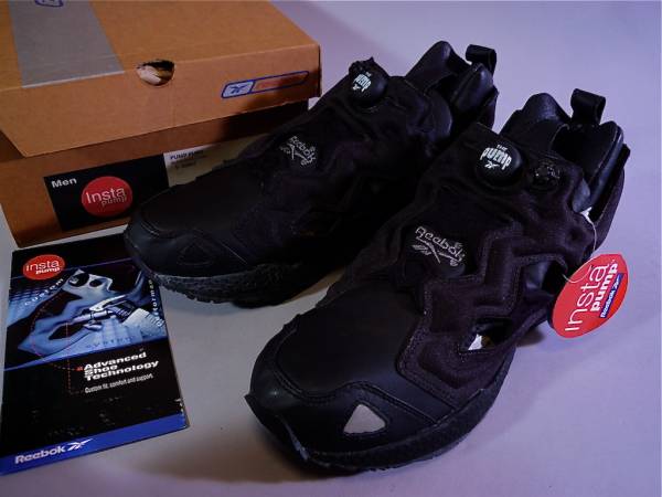 超 CHANEL別注カラー REEBOK PUMP FURY 超 黒レザー US10(28.0cm)｜売買されたオークション情報、yahooの ...