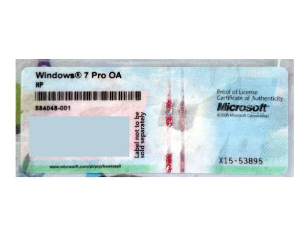 HP Windows 7 Pro OA プロダクトキー 太 複有(Windows 7)｜売買されたオークション情報、yahooの商品情報を ...