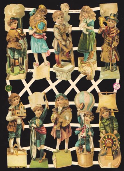 ドイツ製クロモス musizierende Kinder 音楽と子どもたち 7320(スクラップブッキング)｜売買されたオークション情報 ...